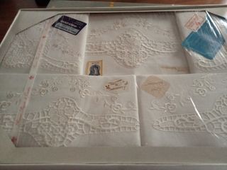 completo letto matrimoniale con ricami fiorentino 