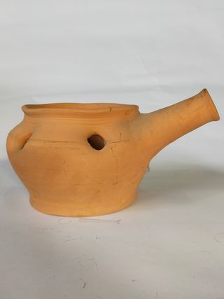 scalda letto in terra cotta, anni 1950/60