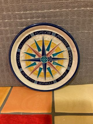 Piattino rosa dei venti