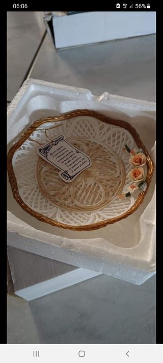 svuotatasche  porcellana e vimini scatolat