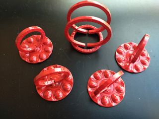 Portatovaglioli segnaposto rosso