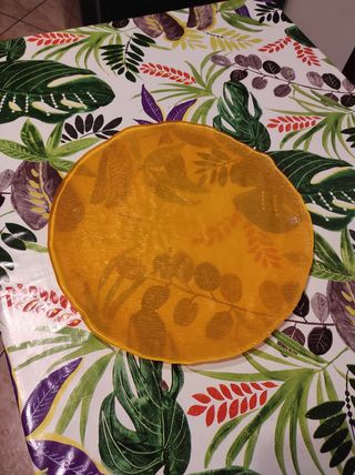 Piatto Vassoio centrotavola in vetro italiano