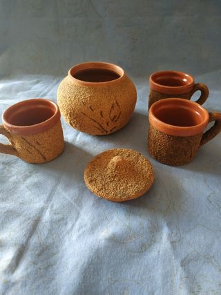 set da caffè in sughero 