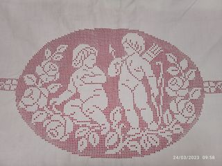 lenzuolo matrimoniale ricamato a mano 