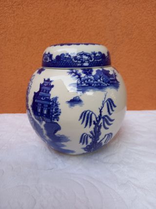 Vaso con coperchio Ironstone England 