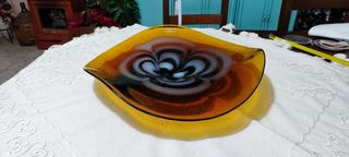 centrotavola nuovo Ivat vetro color ambra