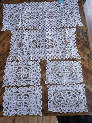 set 6 centrini cotone 