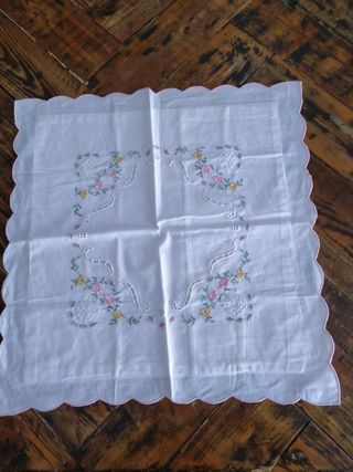 copri cuscino ricamato