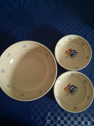 3 ciotole ceramica