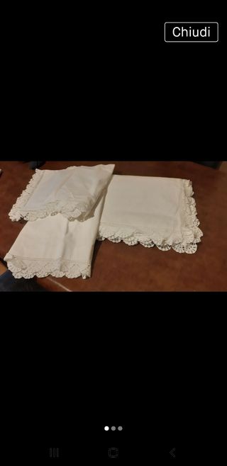 lenzuolo di sopra+ 2 fodere