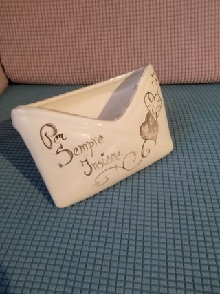 porta lettera ceramica 