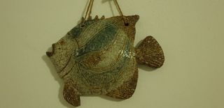 3 Pesci in ceramica 