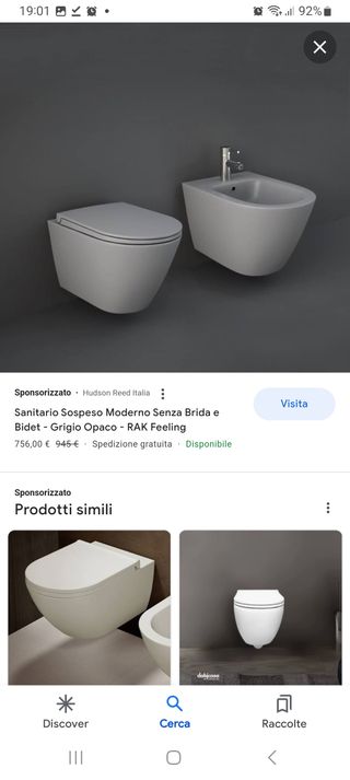 Cielo Enjoy sospesi bidet
