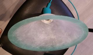 lampadario verde acqua