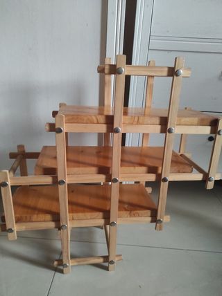 Mensola da giardino in legno, componibile 