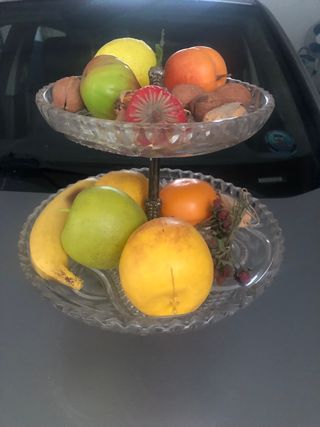 Portafrutta di cristallo