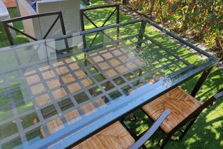 Tavolo Ikea Granas Vetro e Ferro