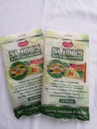 2 pz sacchetti salvaspazio 50 x 60 per sottovuoto