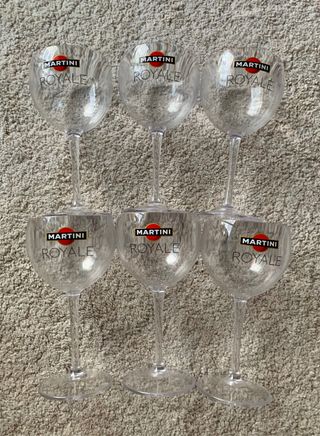 Set di 6 bicchieri Martini plastica
