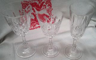 Bicchieri in cristallo lavorato vintage 