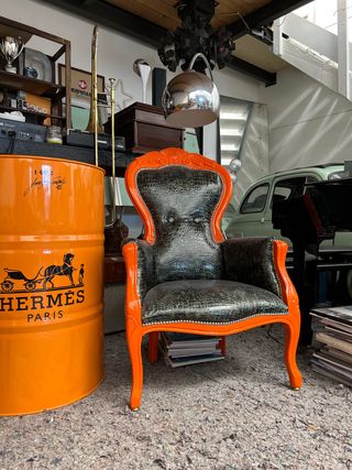 Poltrona Orange Retro Vintage Style-Coccodrillo 