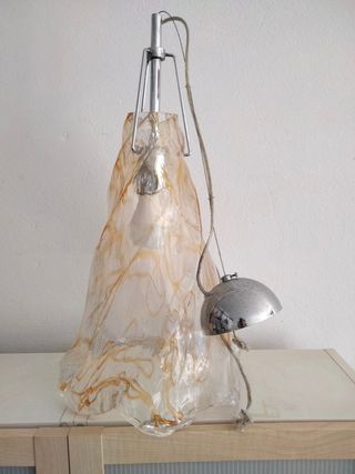 Lampadario in vetro soffiato