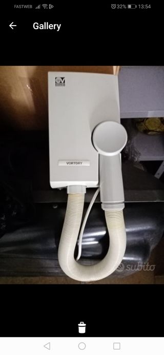 Asciugacapelli da muro Vortdry