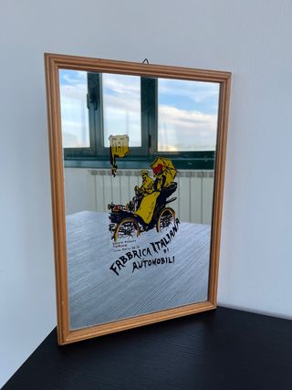 Quadro vintage specchiato. 