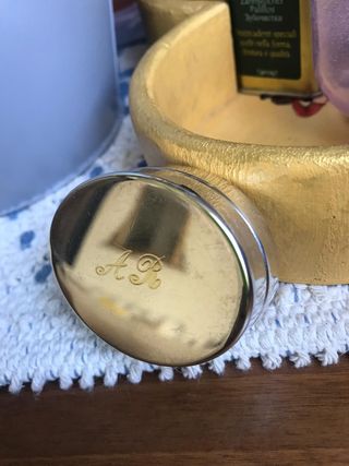 Scatolina ovale in argento vintage 