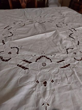 tavaglia tonda vintage bianca