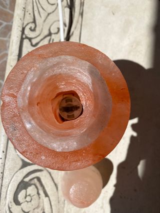 Lampada in pietra di sale 
