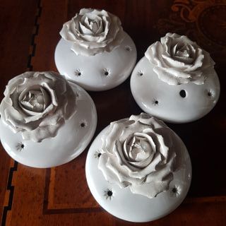 4 profumatori in porcellana Capodimonte