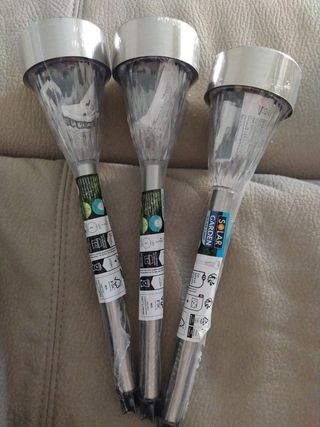 3 Lampade a led Solare 