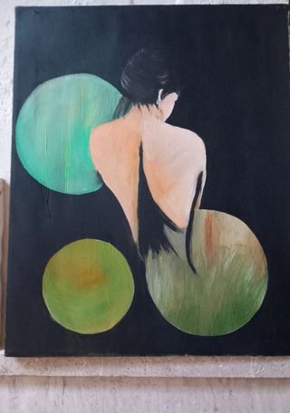 Quadro su tela ad acrilico.   15euro 