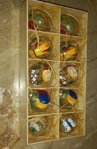 N.10 uova di Pasqua dipinte