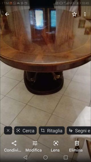 tavolo ovale con ssdie