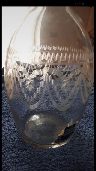 Bottiglia porta liquore vintage anni 70 cristallo 