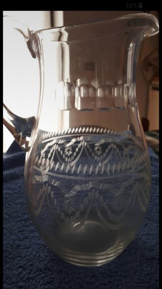 Caraffa vintage anni 70 cristallo di Bohemia 