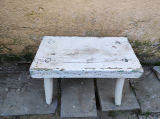 Antico Sgabello Rustico