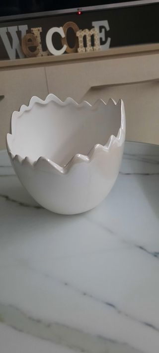 Vaso porta cioccolatini mezzo uovo di Pasqua