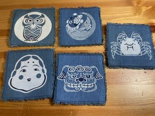 SOTTOBICCHIERI GIAPPONESI SET DI 5 PEZZI