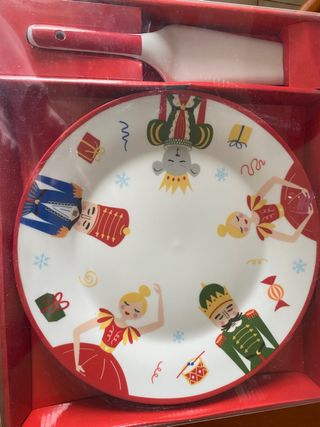 Bialetti set piatto con paletta mai usato