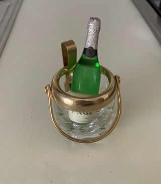 Secchiello con bottiglia in miniatura 