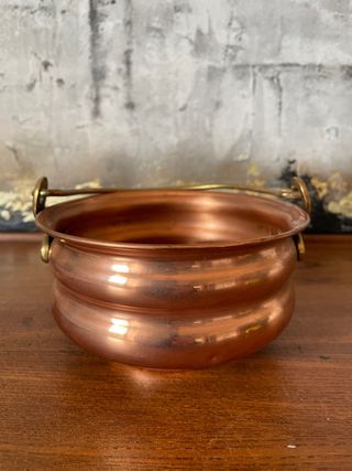 Vaso in rame e ottone 