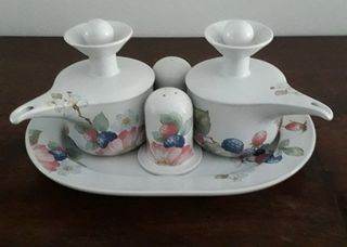 Set Olio, Aceto, Sale e Pepe porcellana Scatizzi