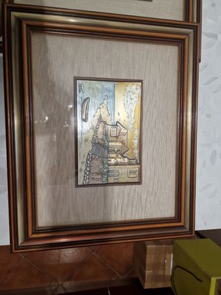 quadro con rilievo in argento 996