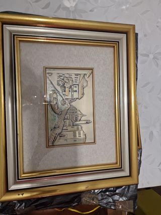 quadro con rilievo in argento 996