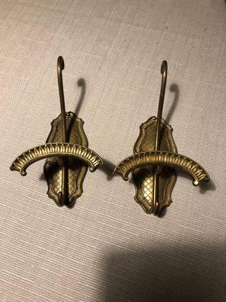 Coppia appendi abiti da muro vintage