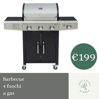 Barbecue a gas a 4-5-6 fuochi.