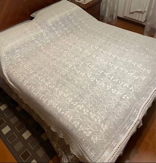 Copriletto uncinetto